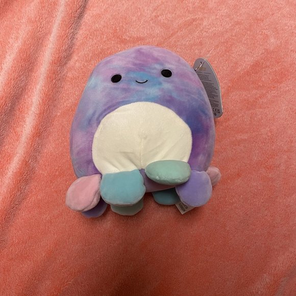 Kellytoy | Toys | Squishmallows 8 Mary Octopus Tie Dyed Purple Blue ...